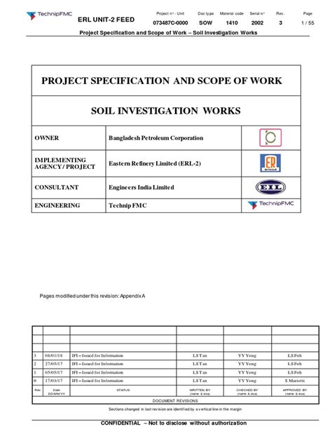 Geotechnical Scope Of Work For Erl Unit 2 Pdf Geotechnical
