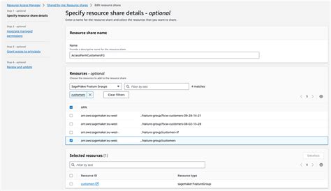 Amazon Sagemaker Feature Store Now Supports Cross Account Sharing Discovery And Access Aws