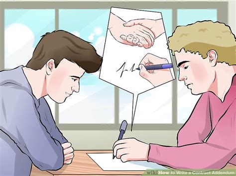 How To Write A Contract Addendum 12 Steps With Pictures