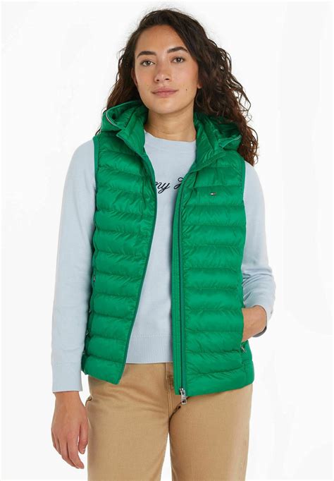 Tommy Hilfiger Stepp Mit Kapuze Waistcoat Grün Green Zalando