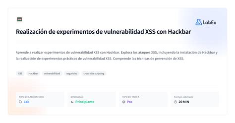 Realización De Experimentos De Vulnerabilidad Xss Con Hackbar Labex