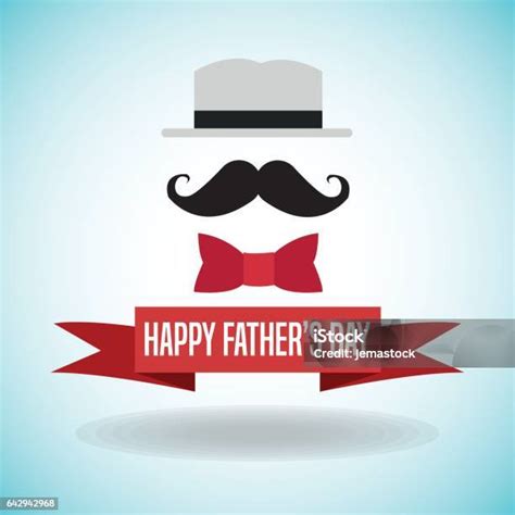 Happy Fathers Day Icon Design Stock Illustration Download Image Now