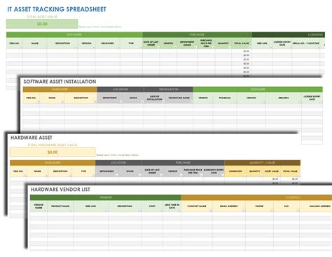 Free Asset Tracking Templates Smartsheet