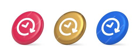 Premium Vector Clock In Circle Arrow Button Time Countdown Deadline Chronometer 3d Realistic Icon