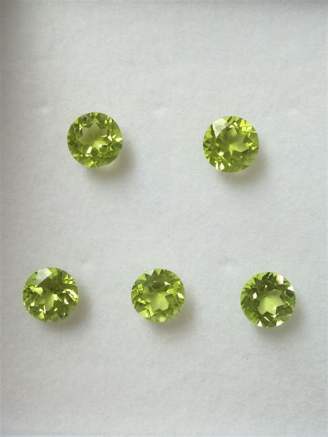 6mm Round Facet Cut Peridot Super Fine Quality Peridot Peridot Natural Round Peridot