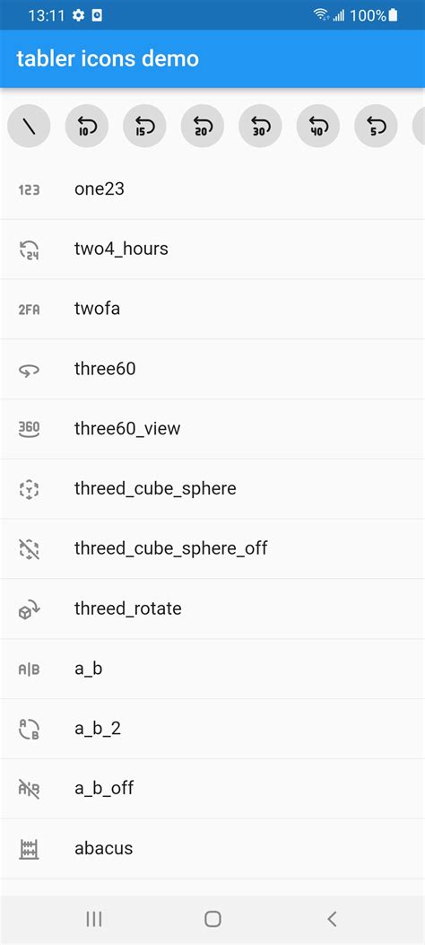 Tablericonsforflutter Flutter Package