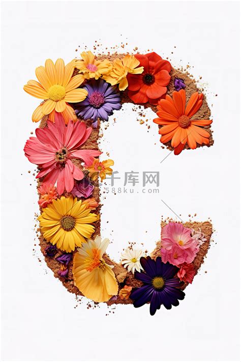 花中的字母c背景图片免费下载 海报banner 高清大图 千库网 图片编号7123309
