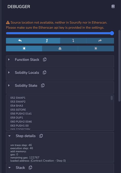 why doesn t remix show the entire transaction code in the debugger r