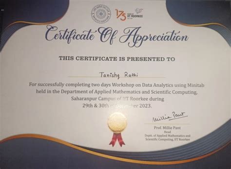 Tanishq Rathi On Linkedin Completed My Data Analytics Using Minitab