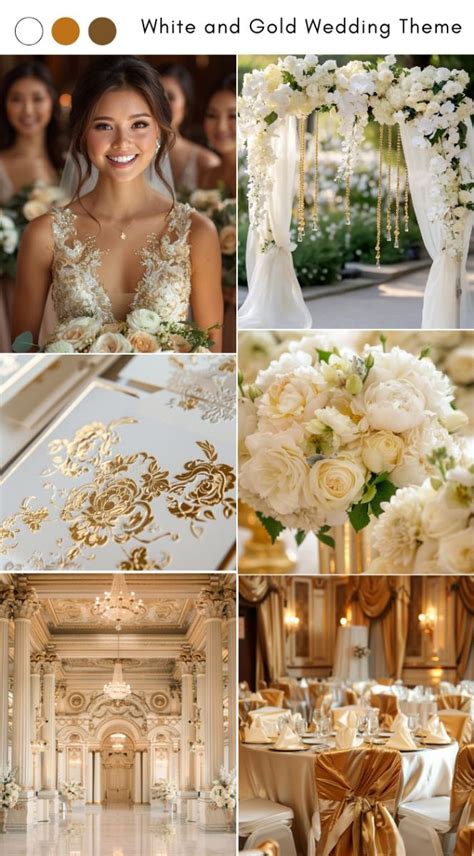 Radiant White And Gold Wedding Color Ideas To Create Magic Gold Wedding Theme White And Gold