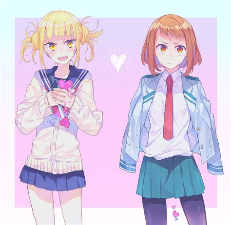 びこか On Twitter Hero My Hero Uraraka X Toga