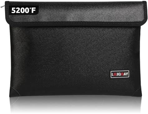 Fireproof Document Bag With 5200°f Heat Insulated Waterproof