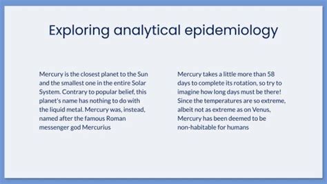 Analytical Epidemiology Master Of Science In Epidemiology