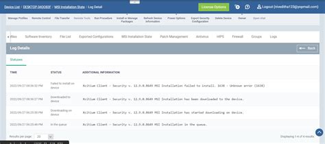 Uninstall And Update Not Working From Console Xcitium Forum