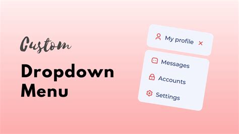 Custom Dropdown Select Menu In Html Css And Javascript Code Web 4u