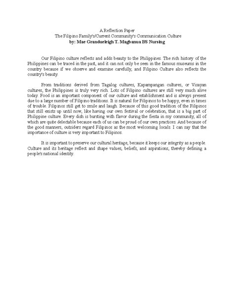 Reflection Paper Example Tagalog Examplepapers My Xxx Hot Girl