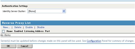 Novell Doc Novell Access Manager 30 Sp4 Administration Guide Creating A Reverse Proxy And