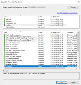 Fix SCCM Upgrade Error Install Files Step Failed