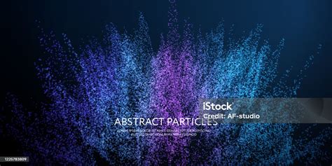 추상 및 과학 기술 배경 네트워크 파티클 그림 3d 그리드 표면 폭발에 대한 스톡 벡터 아트 및 기타 이미지 폭발 추상적인 배경 추상적인 Istock