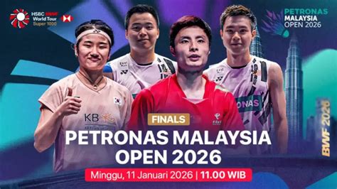 Siaran Langsung Final Badminton Malaysia Open 2026 Hari Ini 11 Januari