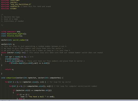in c i need help writing a bulls and cows game the