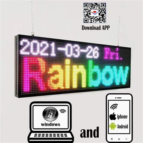 Wifi Programmable Led Sign Full Color 39x14 New P10 Outdoor Smd