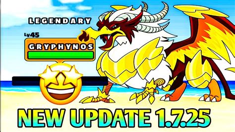 New Update 1725 In Dynamons World 😍gryphon Stage 3 Evolution Update