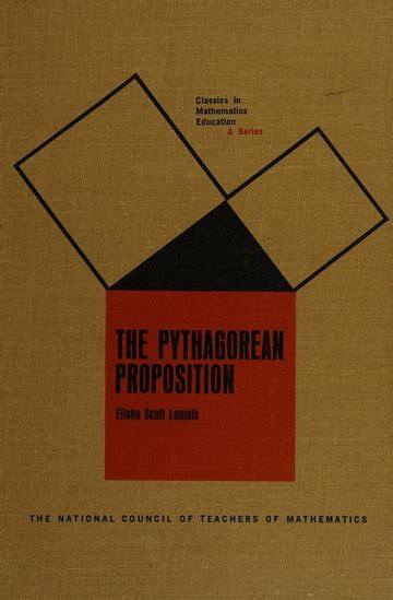 The Pythagorean Proposition Its Demonstrations Analyzed And