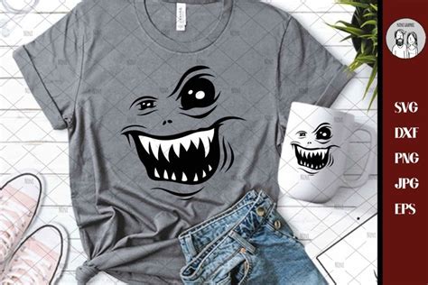 Monster Face Svg Monster Teeth Svg Halloween 1583797