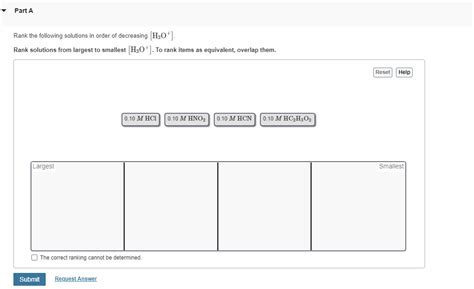 [solved] Rank The Following Solutions In Order Of Decreas