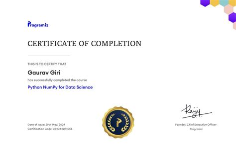 Completed Python Numpy Course By Programiz Pro Gaurav Giri Posted On