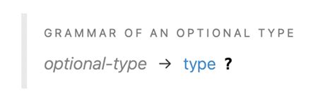 Request For Comments Formal Grammar In The Swift Programming Language Using Docc Swift