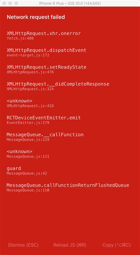 React Native 执行fetch在安卓没问题，ios上却提示网络请求失败？react Native 开发app中 Ios 请求接口