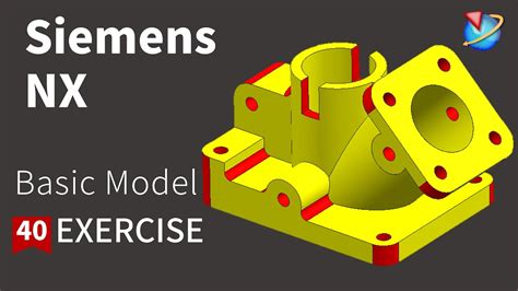 siemens nx tutorial for beginners basic model exercise 40 youtube