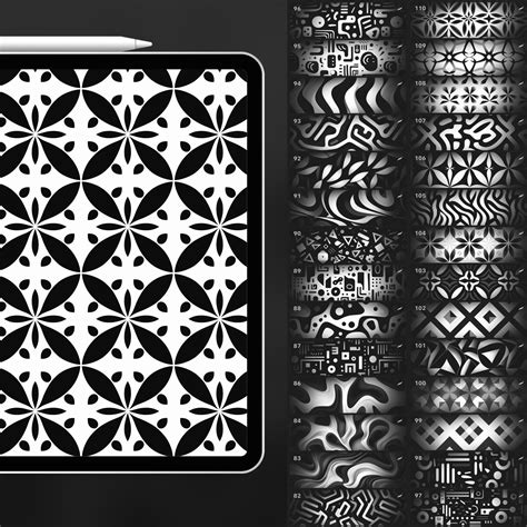 Artstation 110 Procreate Shape Patterns Procreate Geometric Patterns Procreate Shape