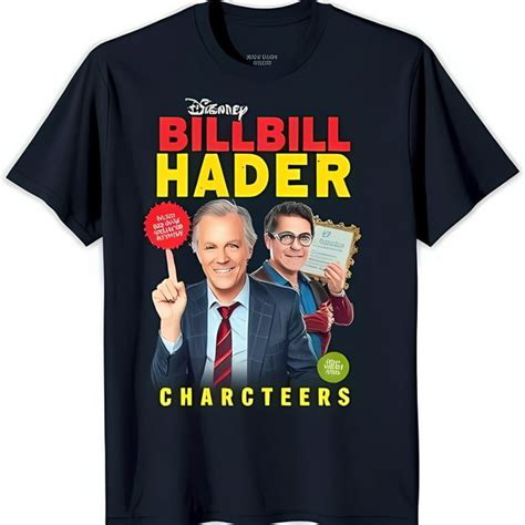 Bill Hader Characters Graphic Tee Blue T Shirt With Fun Design
