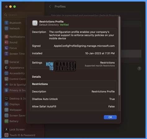 Configure Device Restriction Settings For Macos Devices Using Intune
