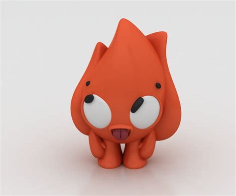 Artstation Chibi Fire Spirit 3d Printable Model Resources