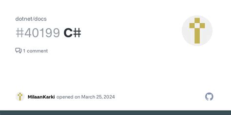 C · Issue 40199 · Dotnetdocs · Github