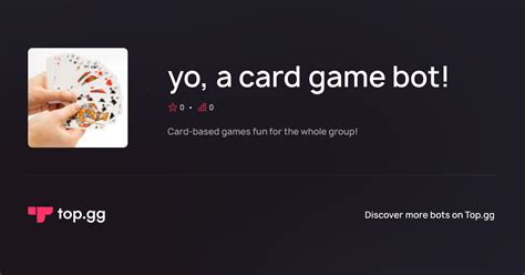 Add Yo A Card Game Bot Discord Bot The 1 Discord Bot And Discord App List