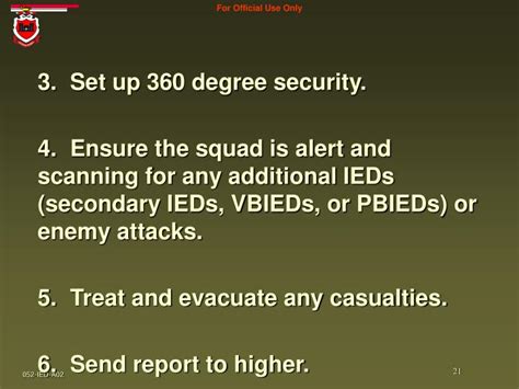 Ppt React To An Improvised Explosive Device Ied Attack Powerpoint