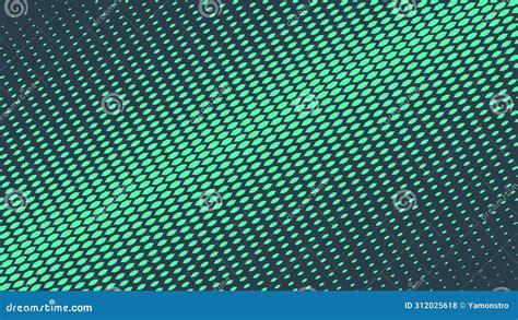 Modern Scaly Halftone Pattern Vertical Border Turquoise Abstract Background Vector Illustration