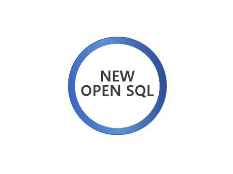 new open sql contents 1 new open sql