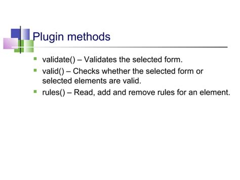 Jquery Validate TuanNA PPT