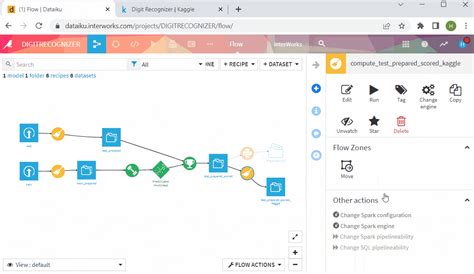 crash kaggle challenge digit recognizer with dataiku auto coding