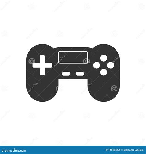 Joystick Sign Icon In Comic Style Gamepad Vector Cartoon Illustration On White Isolated