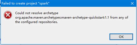 使用maven创建工程报错Could not resolve archetype org apache maven archetype