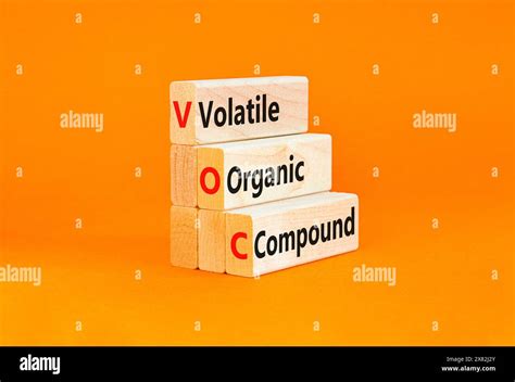 Voc Volatile Organic Compound Symbol Concept Words Voc Volatile