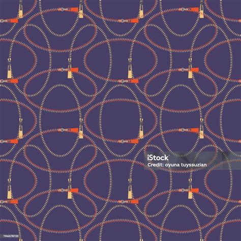 원활한 추상 복고풍 기하학적 패턴입니다 지퍼 타원형 원과 노란색 라일락 보라색과 주황색 슬라이더 0명에 대한 스톡 벡터 아트 및