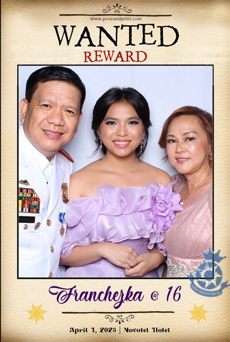 Franchezkas 16th Birthday Toonify Print Pose And Print Photobooth